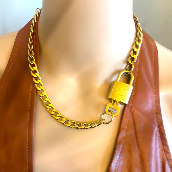 Louis Vuitton | Jewelry | Repurposed Aunthentic Louis Vuitton Gold ...